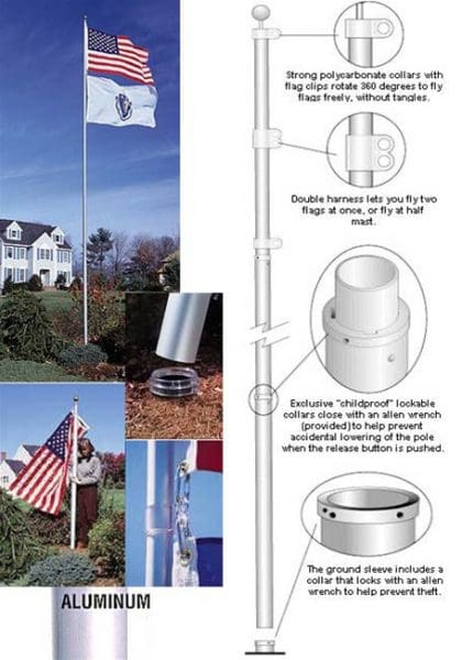 Residential Flagpoles – American Flagpole & Flag Co.